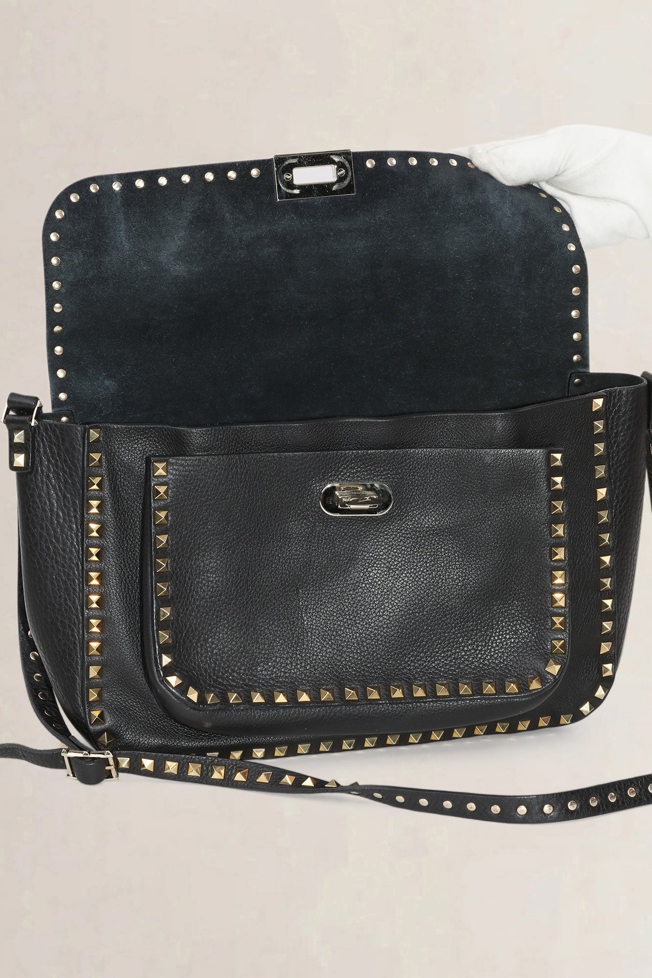 Valentino Black Rockstud Crossody Bag – Never Out of Style
